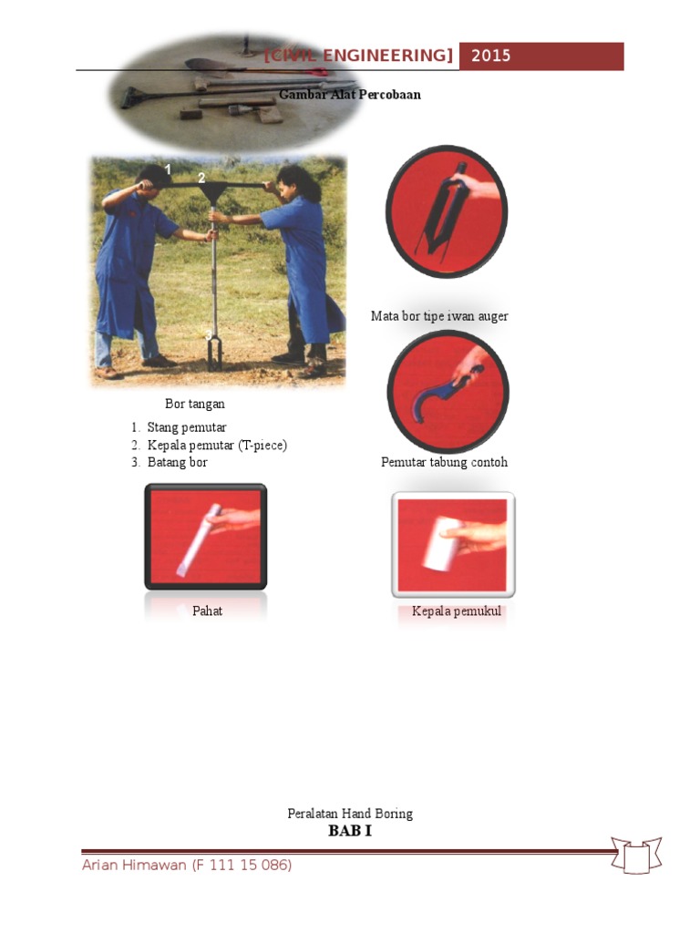 Hand Boring Tanah | PDF