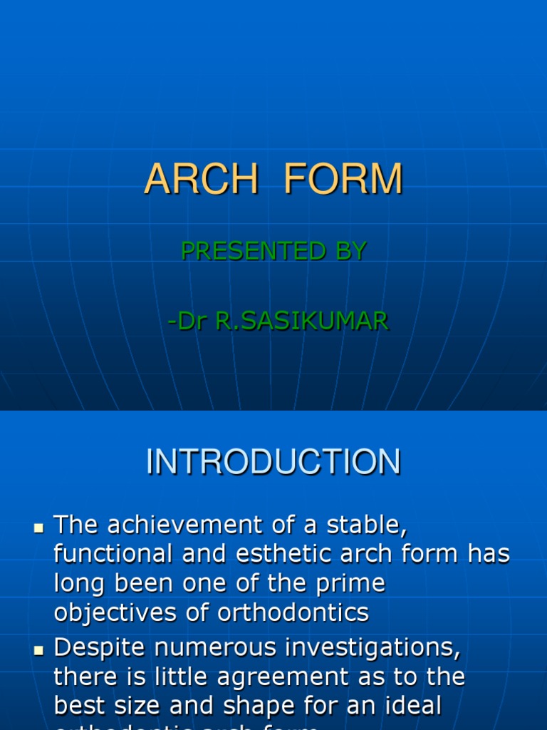 Arch Form | PDF | Shape | Tooth
