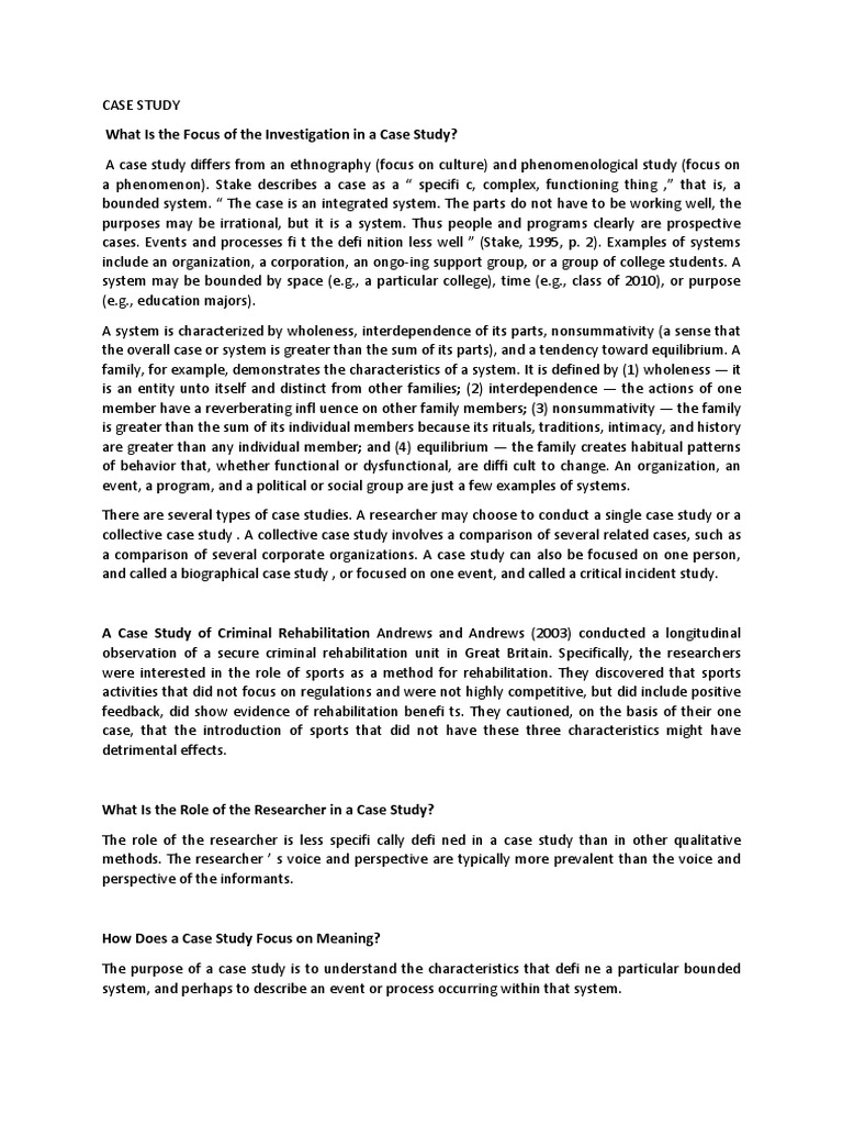 A Case Study of Criminal Rehabilitation Andrews and Andrews (2003 ...