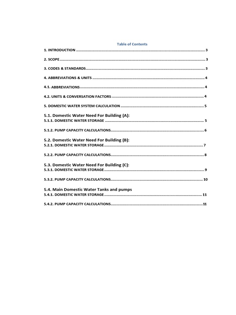 Plumbing Calculations | PDF | Shower | Gallon