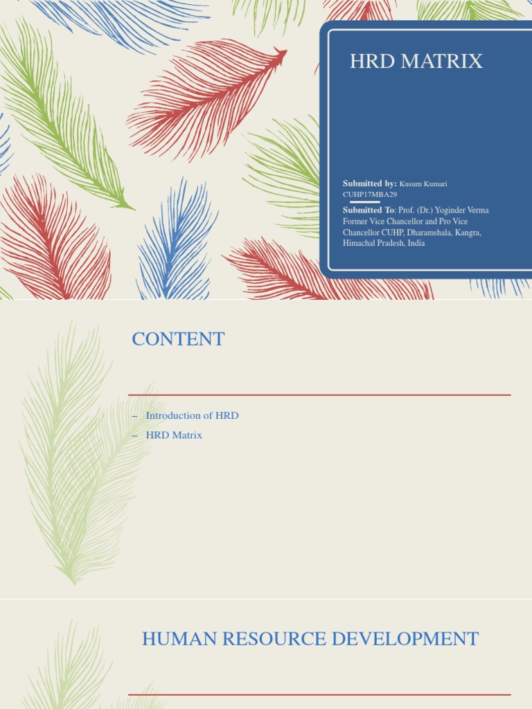 Understanding the HRD Matrix: A Comprehensive Overview of the Key ...