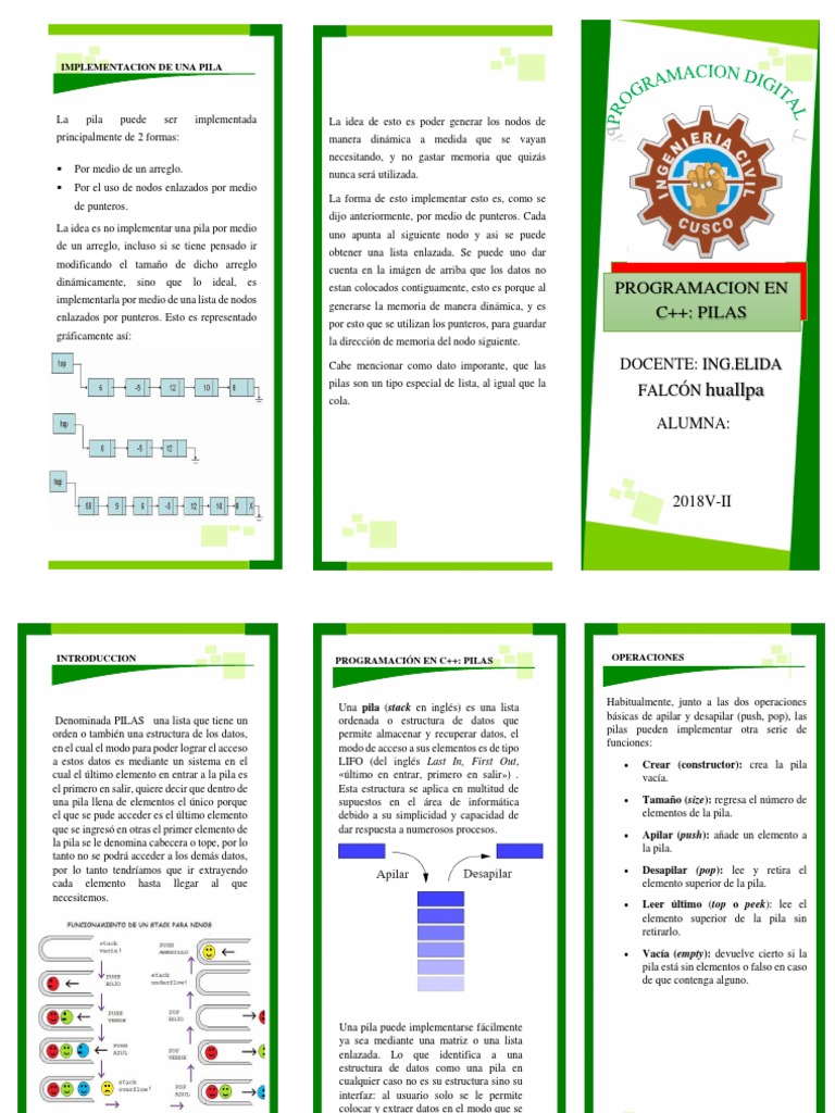 Triptico | PDF | Puntero (Programación de computadora) | Algoritmos y Estructuras de Datos