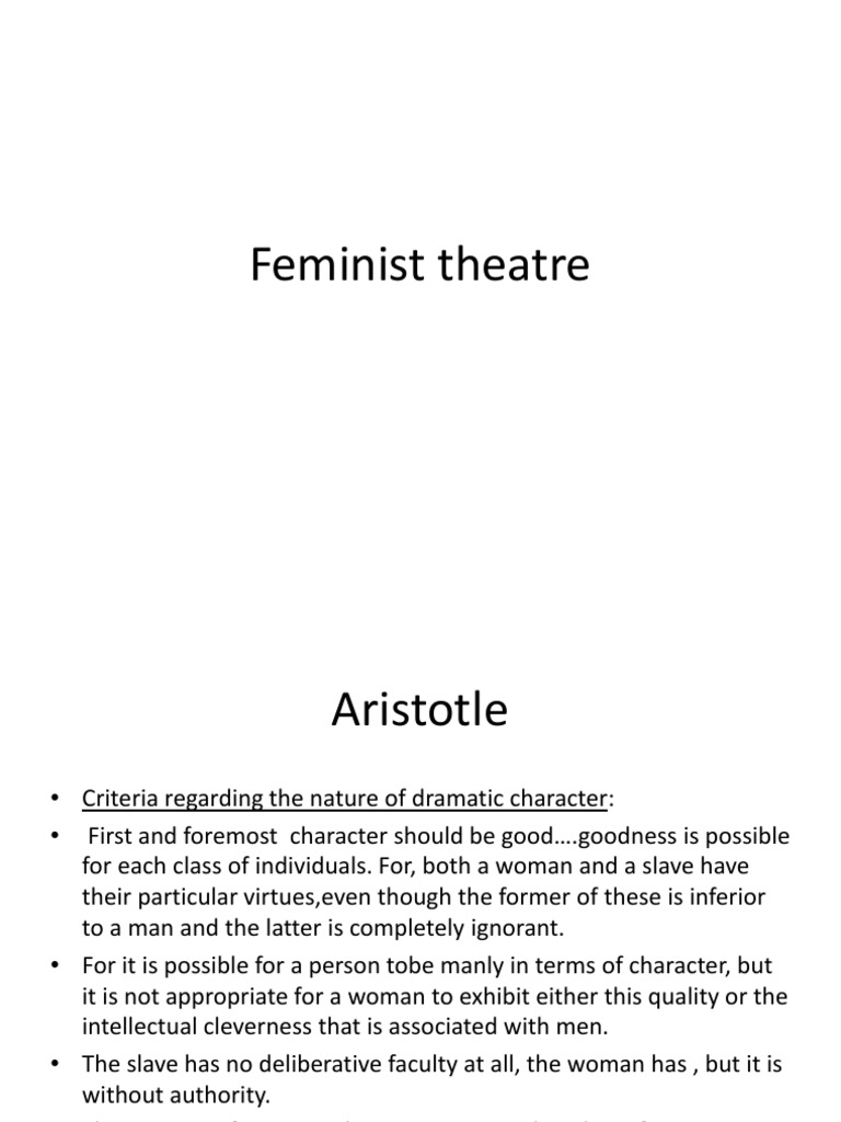 Feminist Theatre | PDF | Feminism | Gender Studies