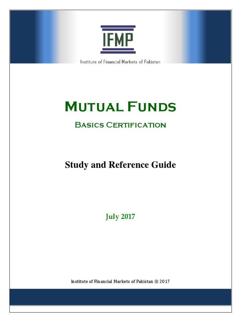 IFMP Mutual Funds Basics Certification (Study and Reference Guide) PDF ...