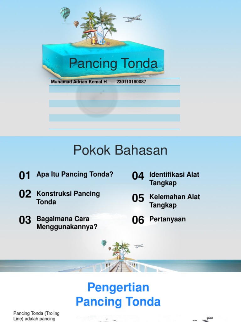 Pancing Tonda: Konstruksi dan Penggunaan | PDF