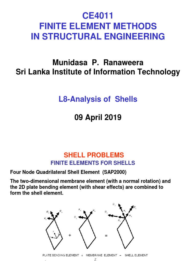Shell Analysis PDF | PDF | Beam (Structure) | Bending