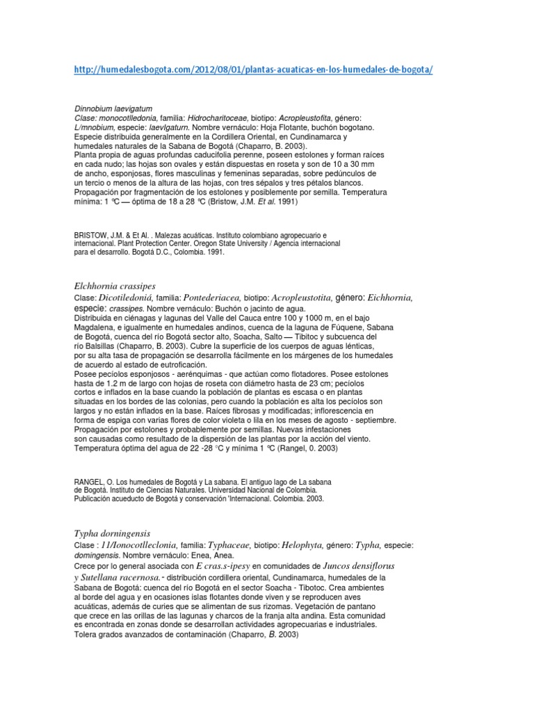 Macrofitas !!! PDF | PDF | Plantas | Botánica