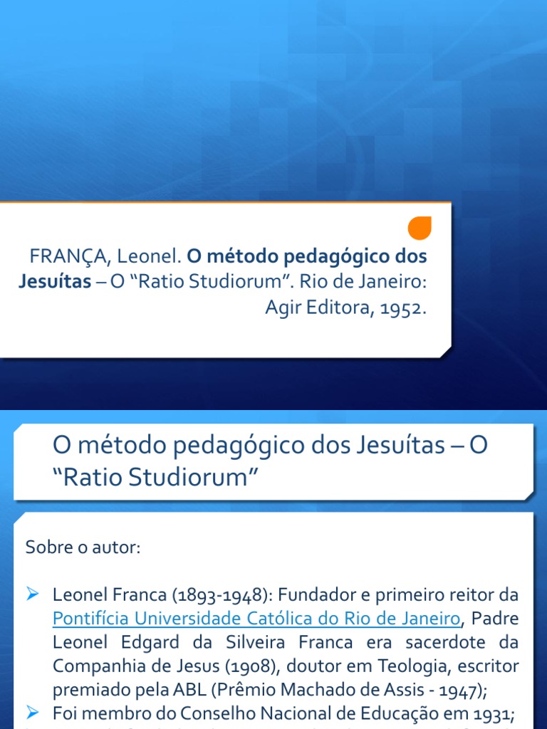 Ratio Studiorum | PDF | Sociedade de Jesus | Pedagogia