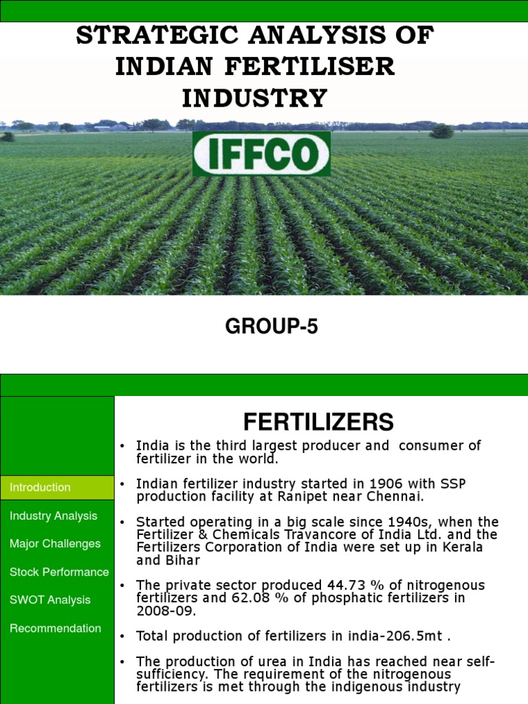 Strategic Analysis of Indian Fertilizer Industry | PDF | Fertilizer ...