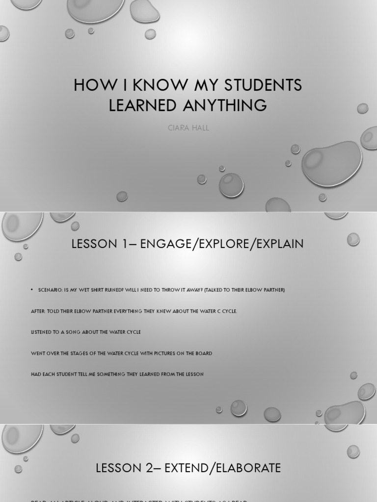 Standard 8 Instructional Strategies - How I Know My Students Learned ...