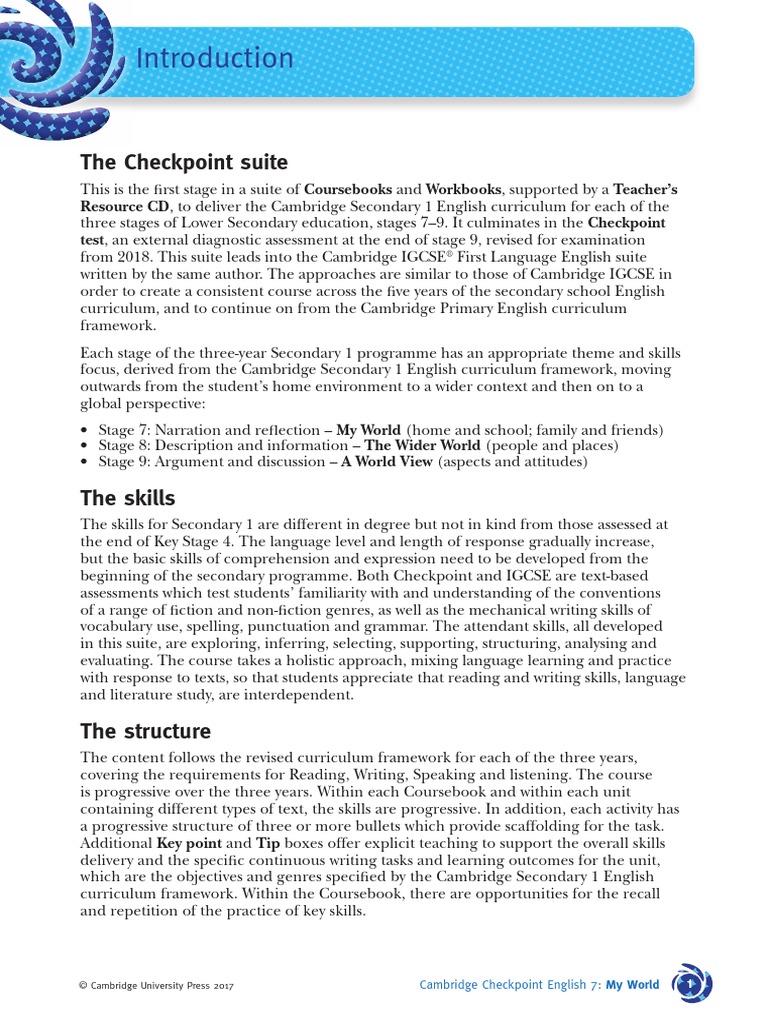 Y9 Checkpoint English - Teachers Resource - Introduction | PDF ...