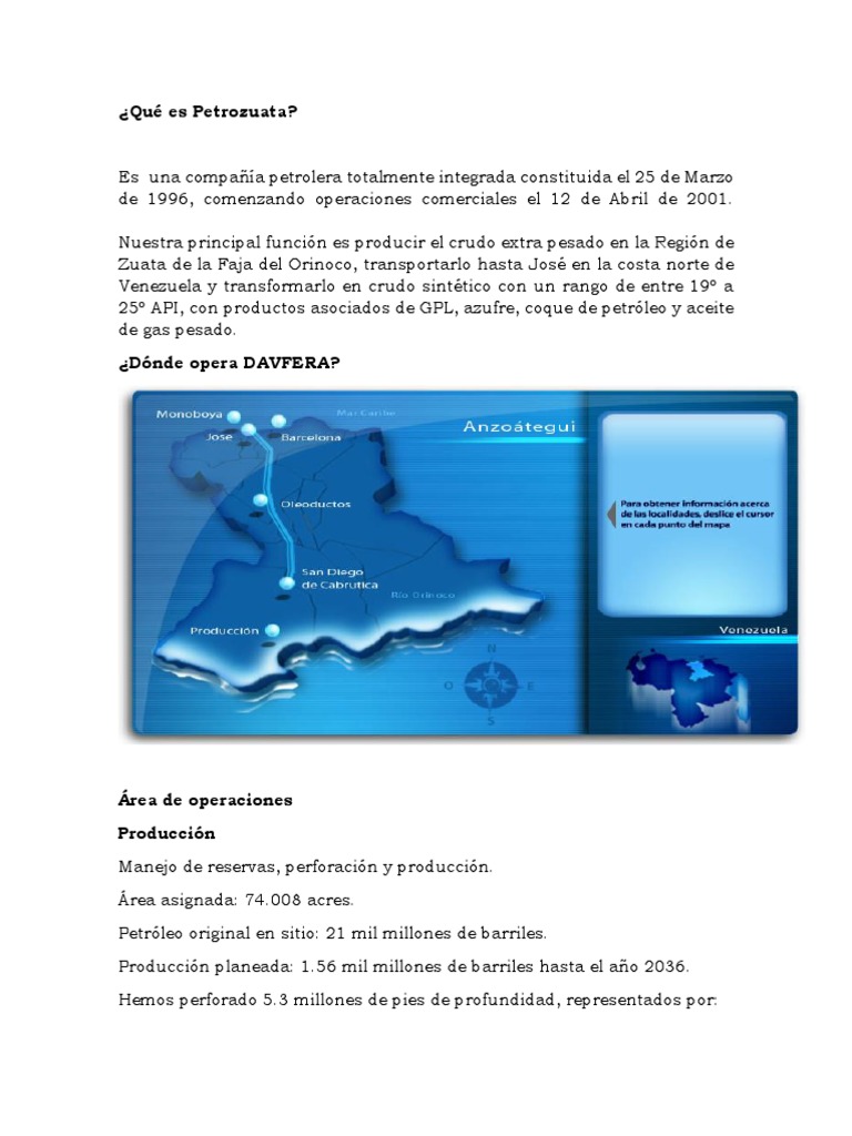 Petrozuata | PDF | Petróleo | Responsabilidad social corporativa