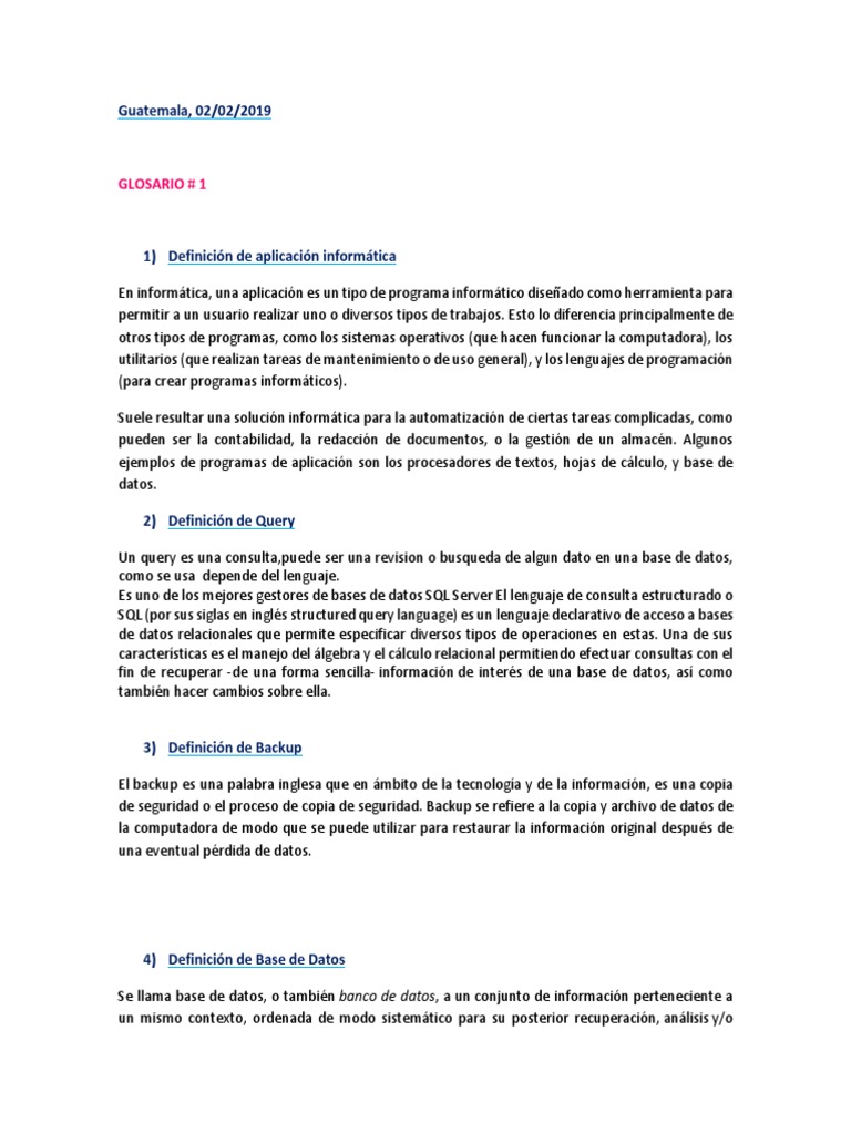 Glosario Terminos Informaticos | PDF | Cortafuegos (informática) | Software