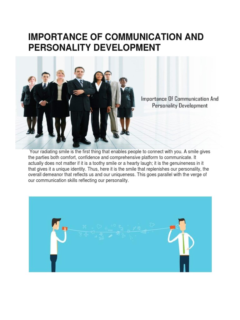 Importance of Communication and Personality Development | PDF ...
