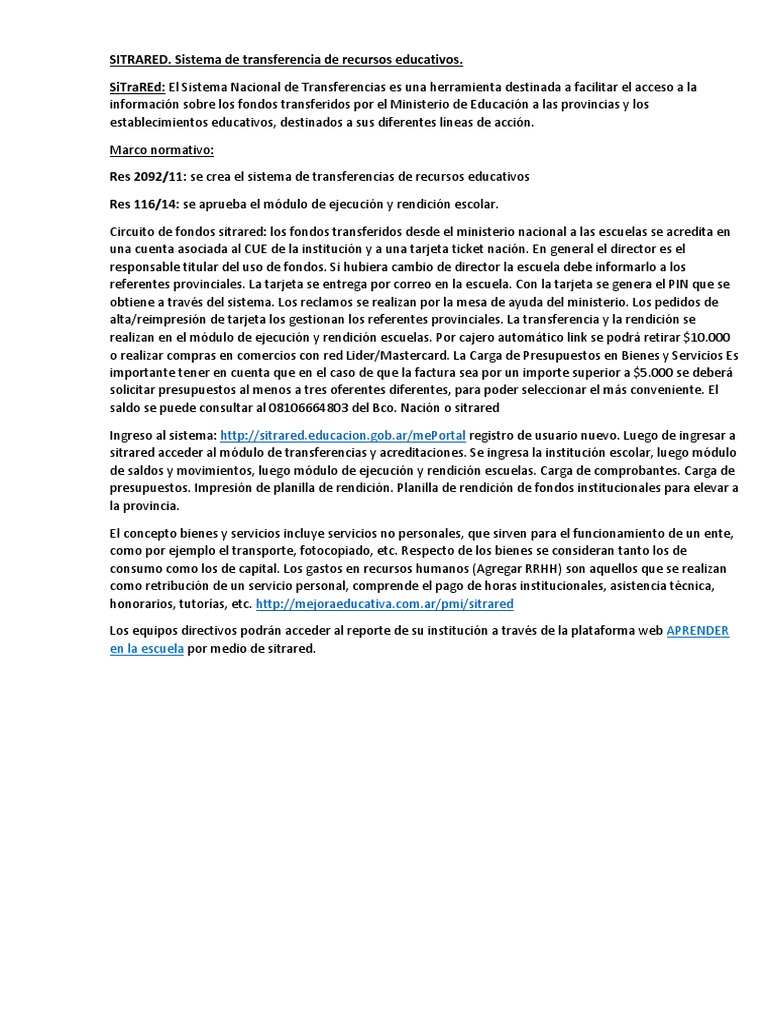 SITRARED Resumen | Descargar gratis PDF | Presupuesto | Informática y ...