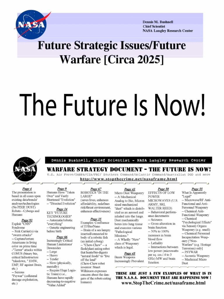 NASA Future Strategic Issues & Warfare (Circa 2025) PDF | PDF