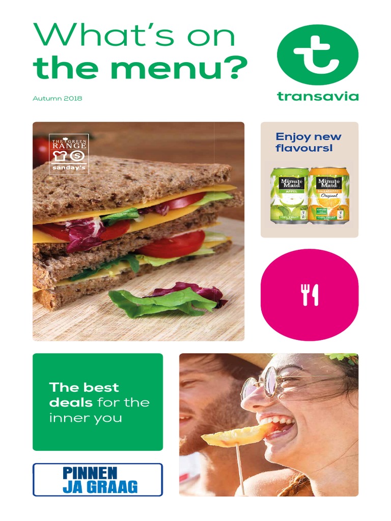 Transavia Menu | PDF | Drink | Foods