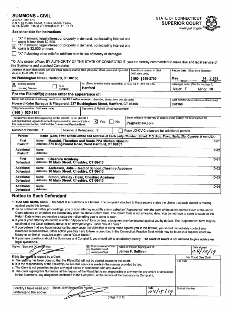 Summons and Complaint | Summons | Lawsuit | Free 30-day Trial | Scribd