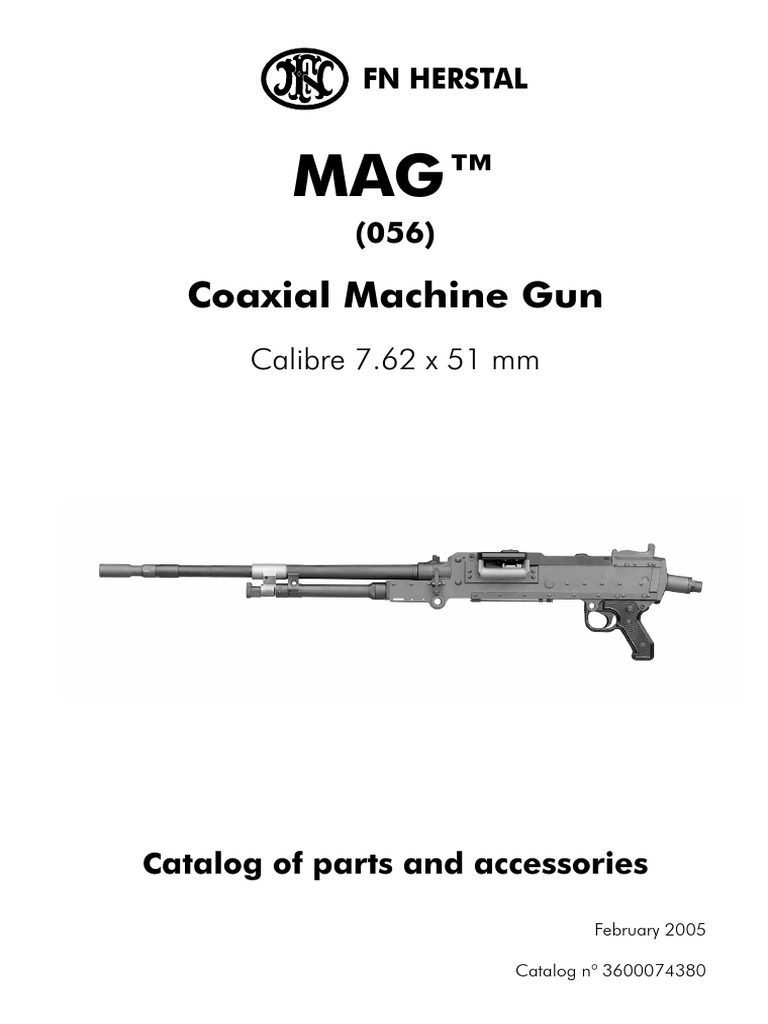 Coaxial Machine Gun MAG™ (056) Calibre 7.62 x 51 mm | Weapon Design | Tools