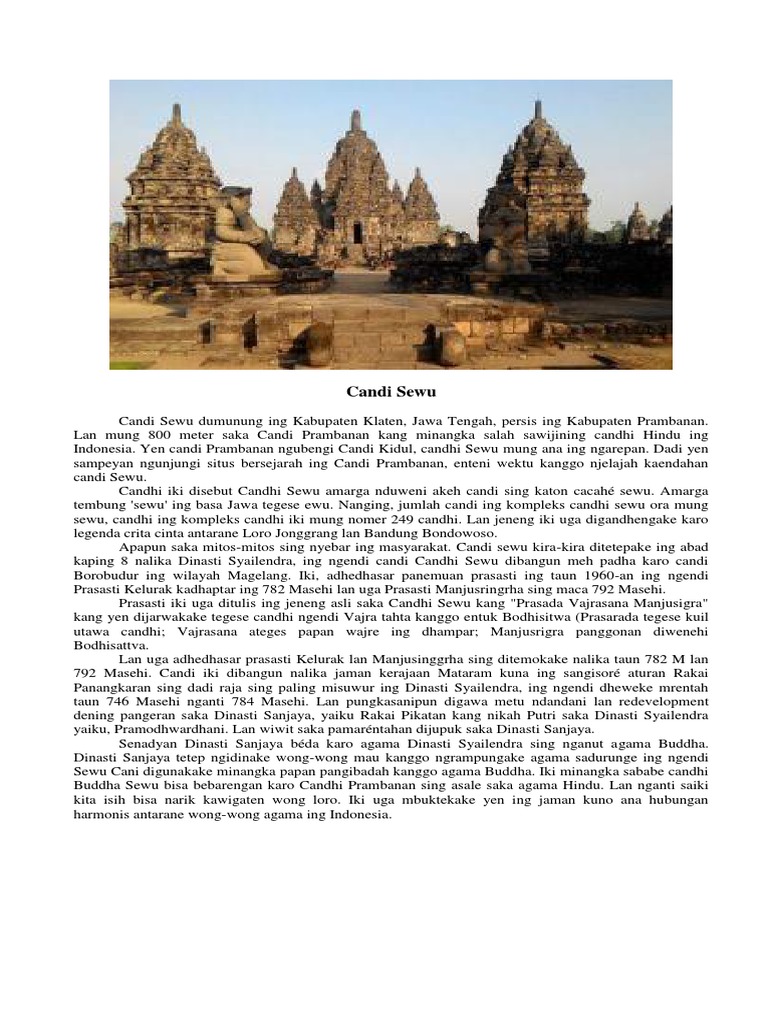 Candi Sewu | PDF