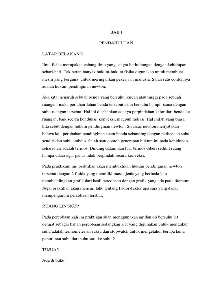 Pendinginan Newton | PDF