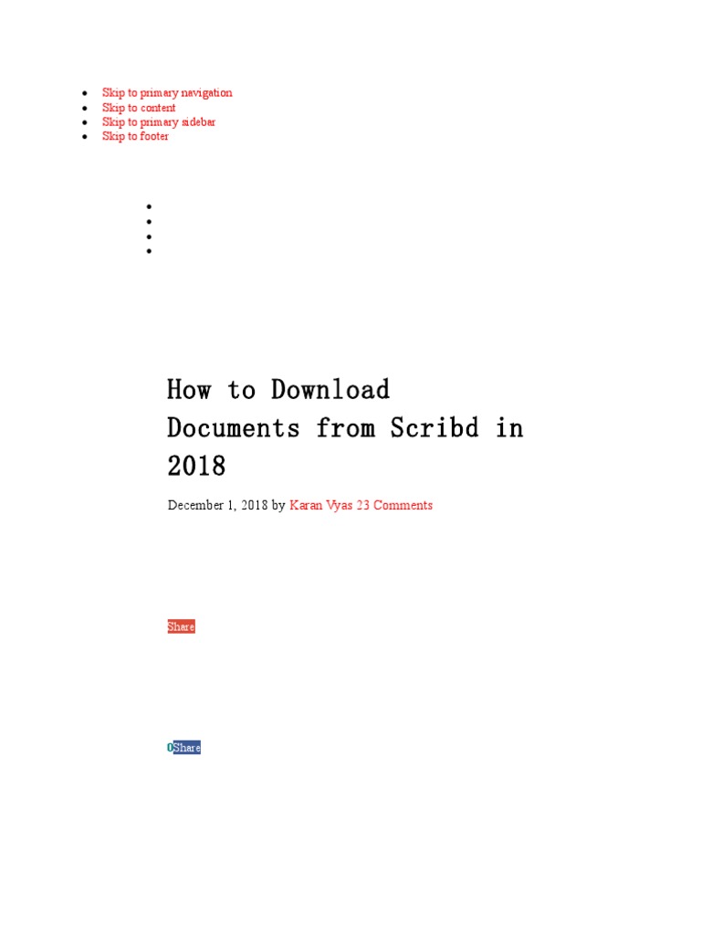 How To Download Documents From Scribd in 2018: Switchgeek | PDF | Scribd | Online Services