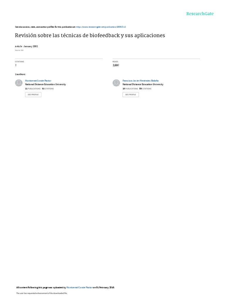 Biofeedback | PDF | Meditación | Aprendizaje