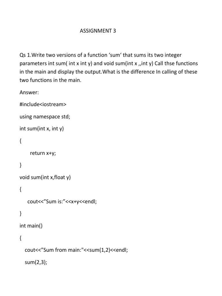 Qs 3 | PDF | Parameter (Computer Programming) | Subroutine