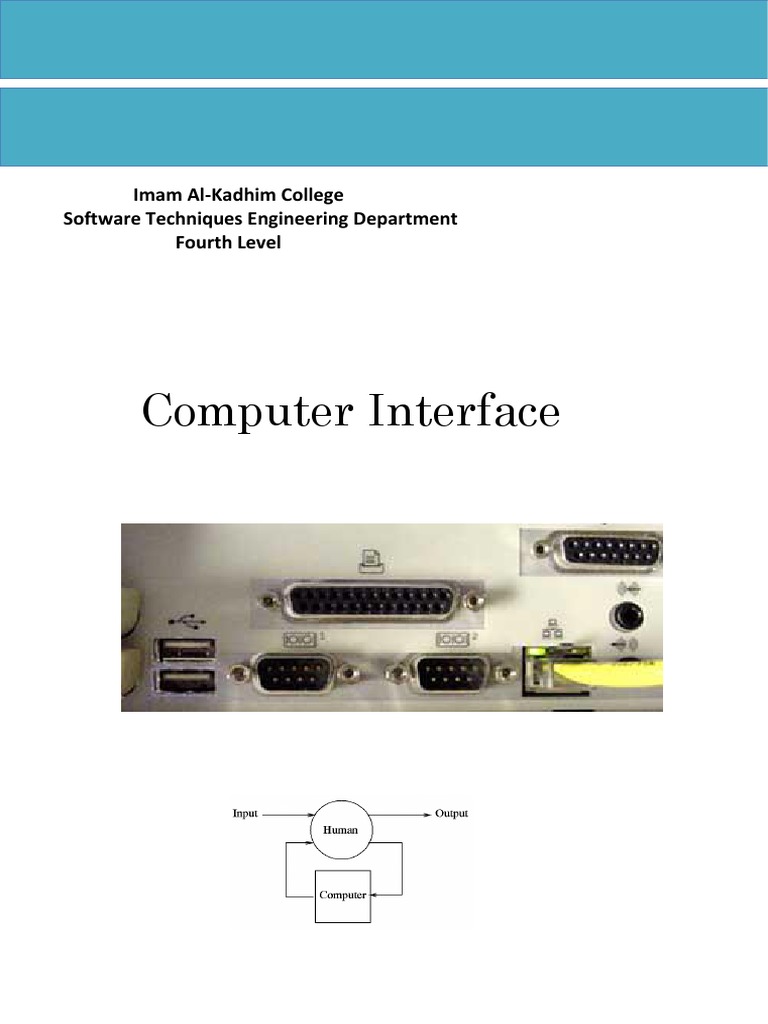 Lectures 1-4 Interface (Technology) New | PDF | Interface (Computing ...