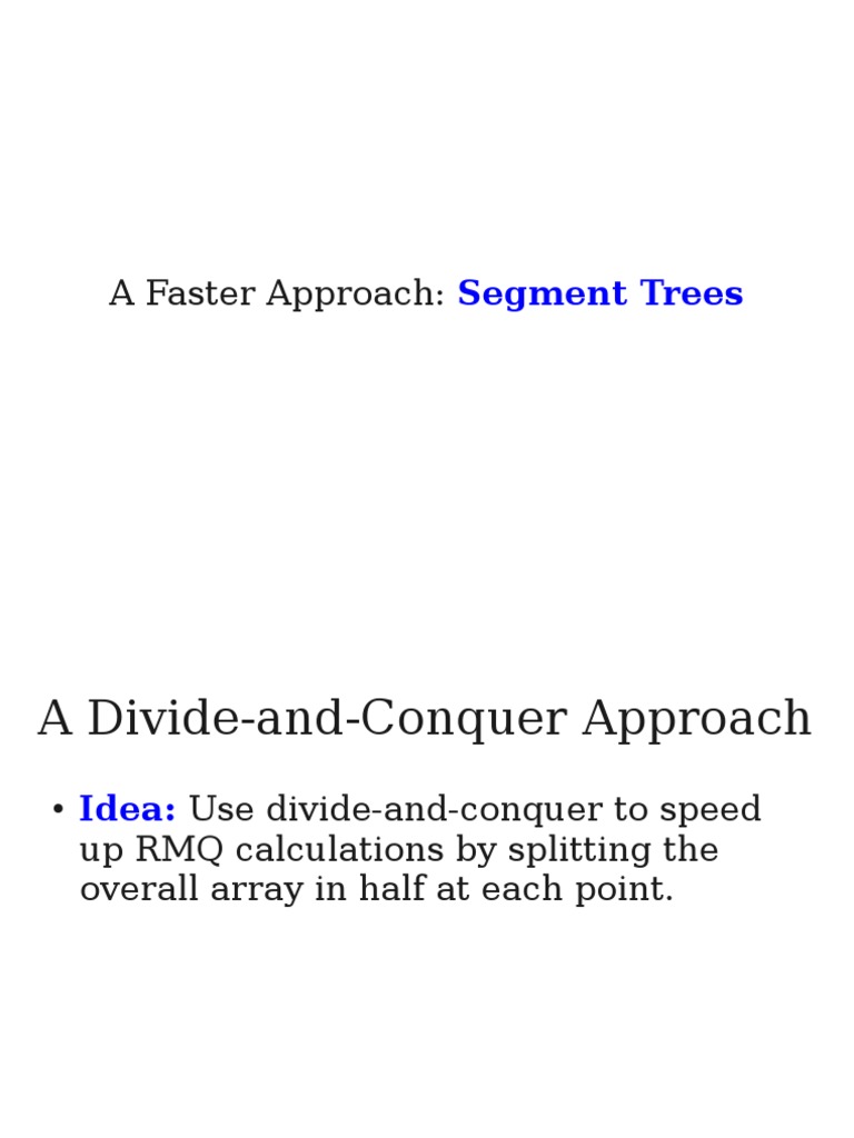 Segment Tree | PDF | Recursion | Theoretical Computer Science