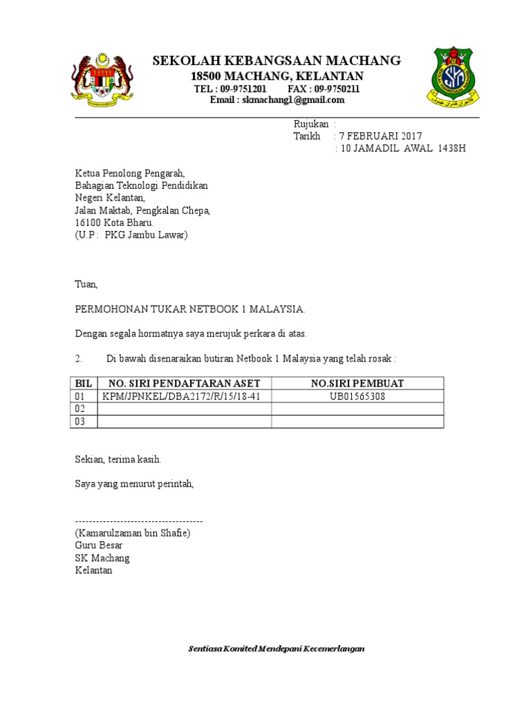 Letter Head Sekolah | PDF