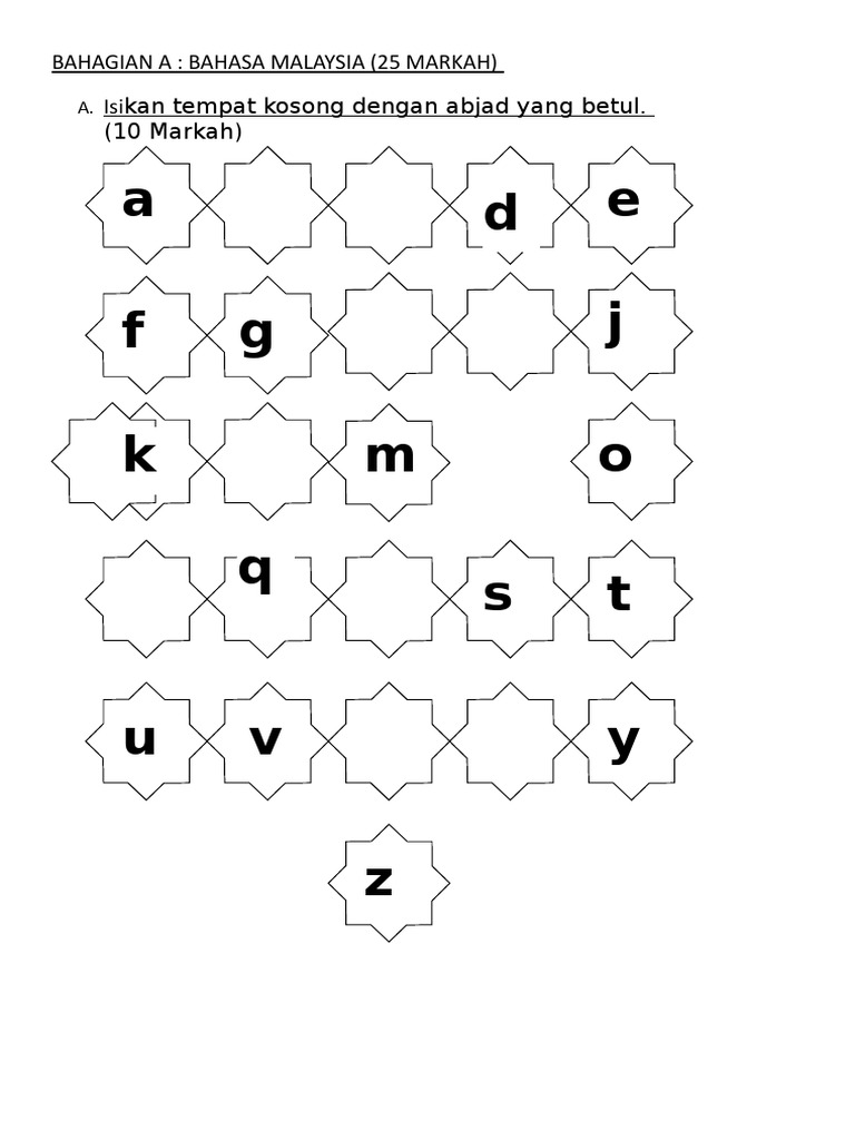 Ujian Diagnostik Tahun 1 2019 | PDF