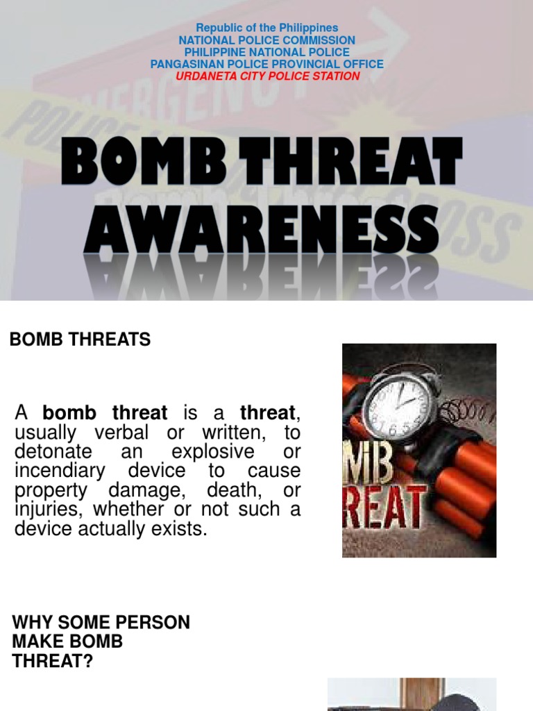 Bomb Threat Awareness and Procedures | PDF | Bomb | National Security