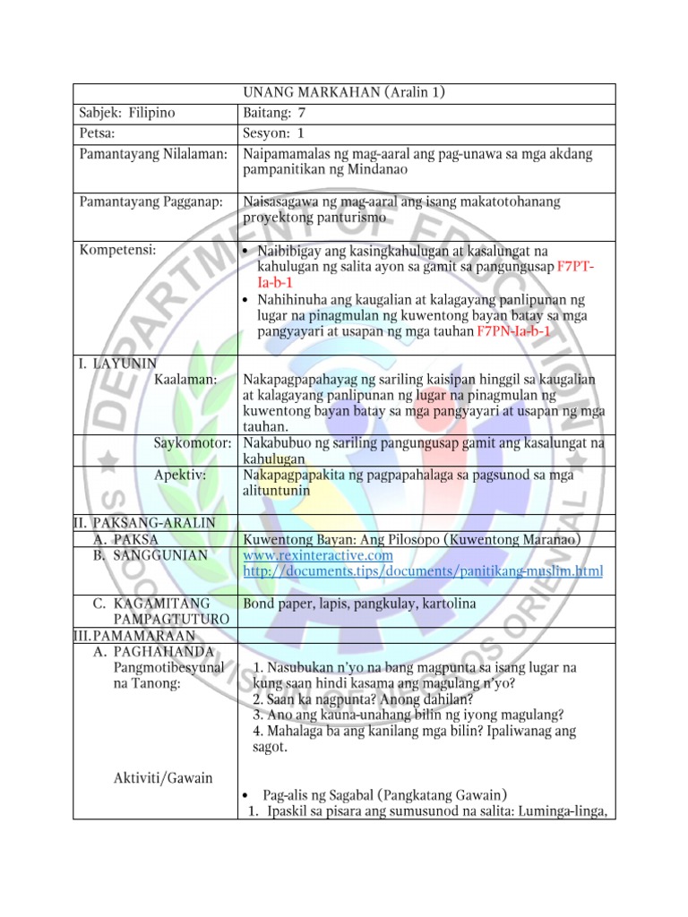 GRADE 7 1st Quarter Final PDF | PDF