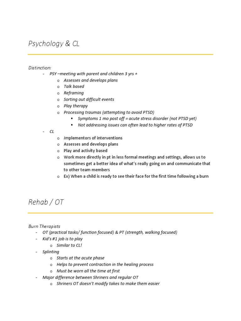 Psychology & CL: Distinction | PDF | Physical Therapy | Posttraumatic ...