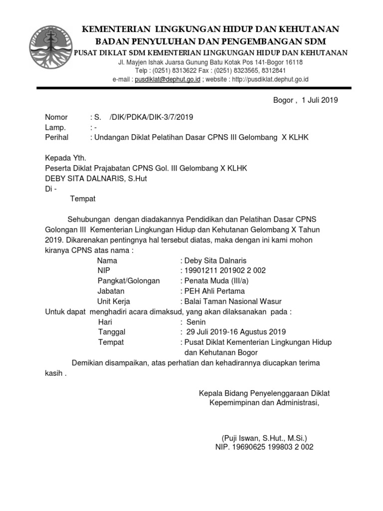 Contoh Surat SPJ | PDF