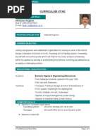 RESUME - Purchase Engineer | PDF