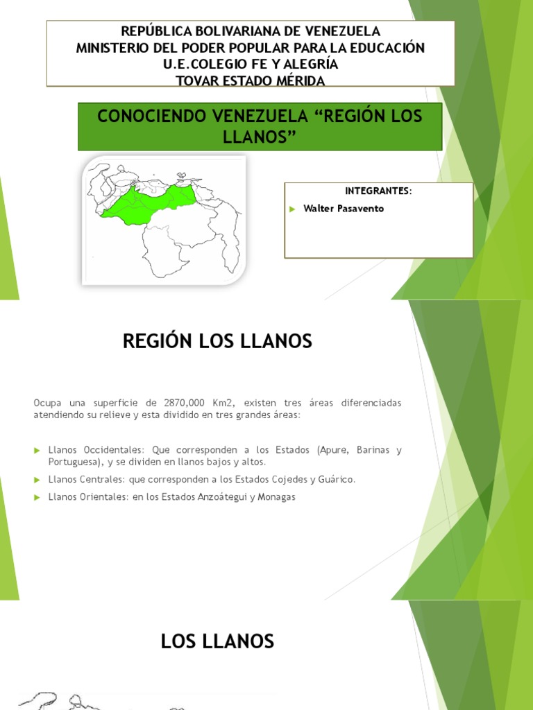 Región Los Llanos Walter Pasavento Fe y Alegría | PDF | Venezuela ...
