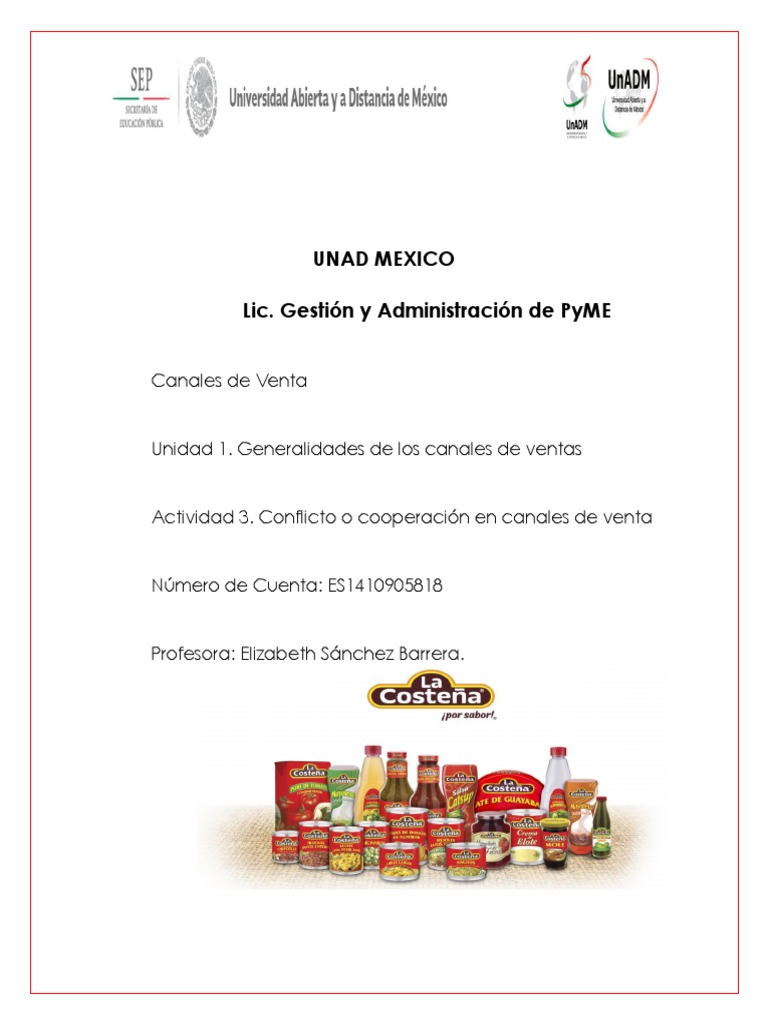 Gcav U1 A3 Jerl | PDF | Ventas | Business