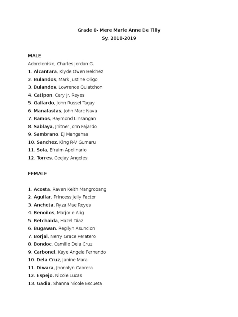 Grade 8 - Mere Marie Anne de Tilly | PDF