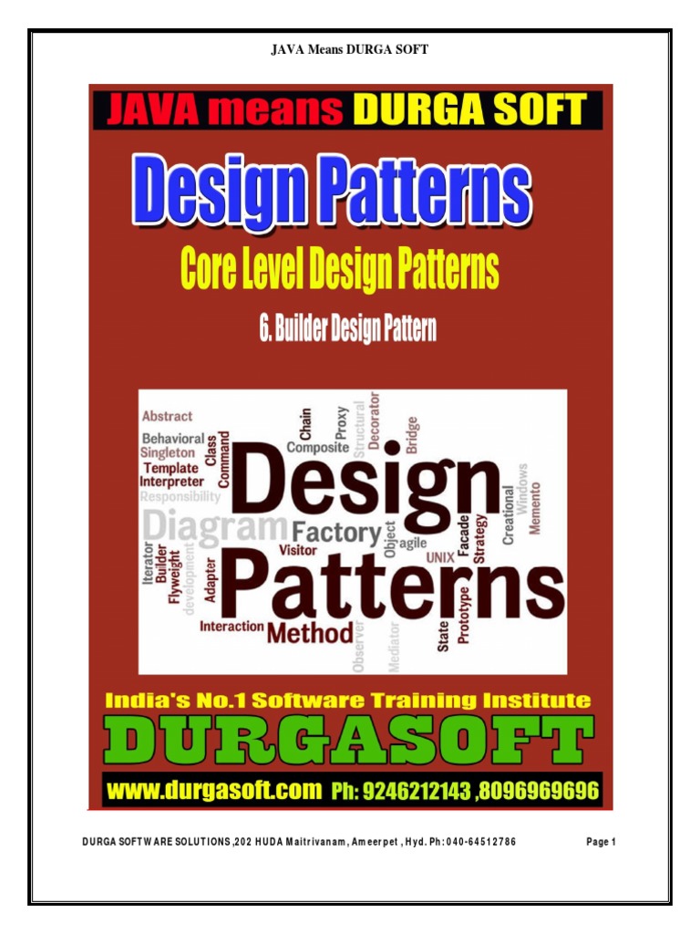 Builder Design Pattern | PDF | Software Design Pattern | Java ...