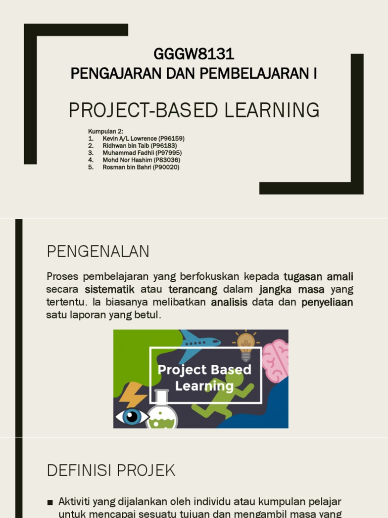 Project-Based Learning (Group Presentation) | PDF