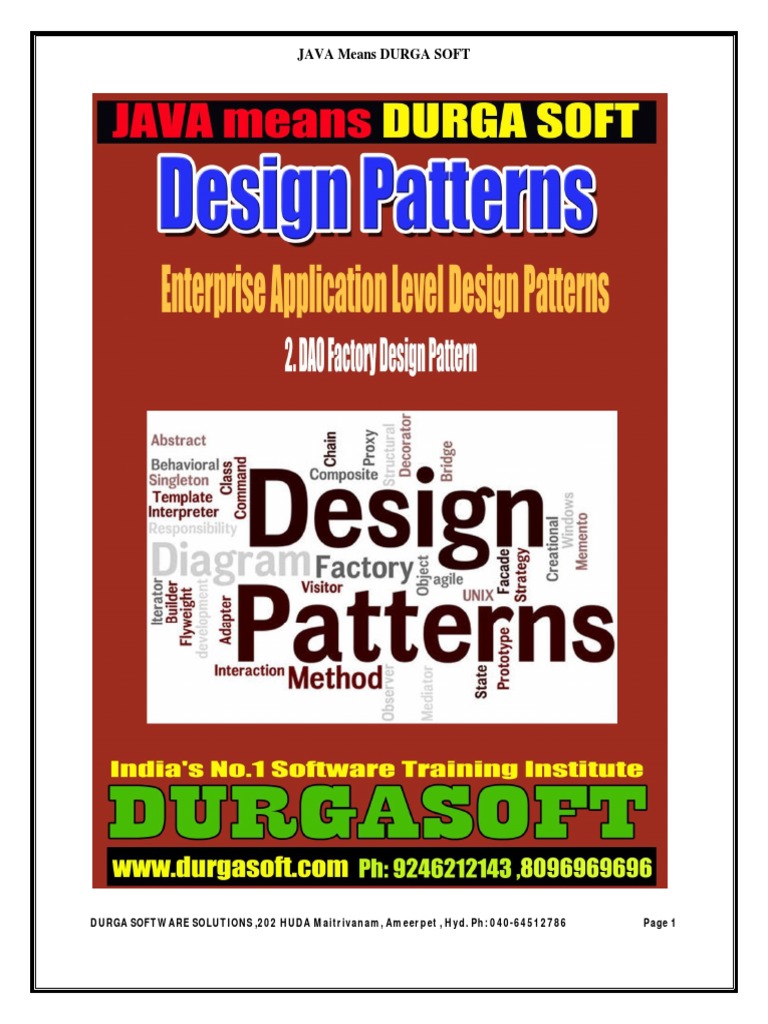 2.DAO Factory Design Pattern | PDF | Java (Programming Language ...