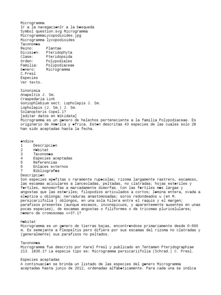 Micrograma | PDF | Flora