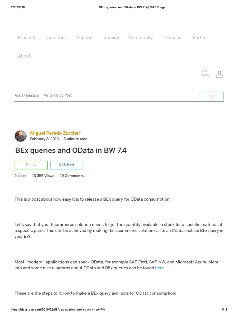 BW Queries | PDF | Hypertext | Computing