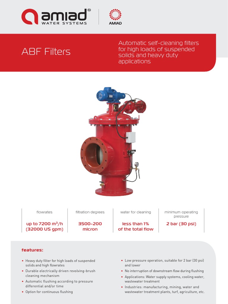 ABF Series | PDF | Filtration | Valve