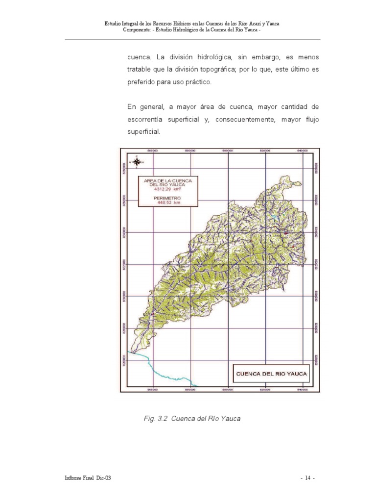 Rio-Yauca Informe Hidrologico | PDF