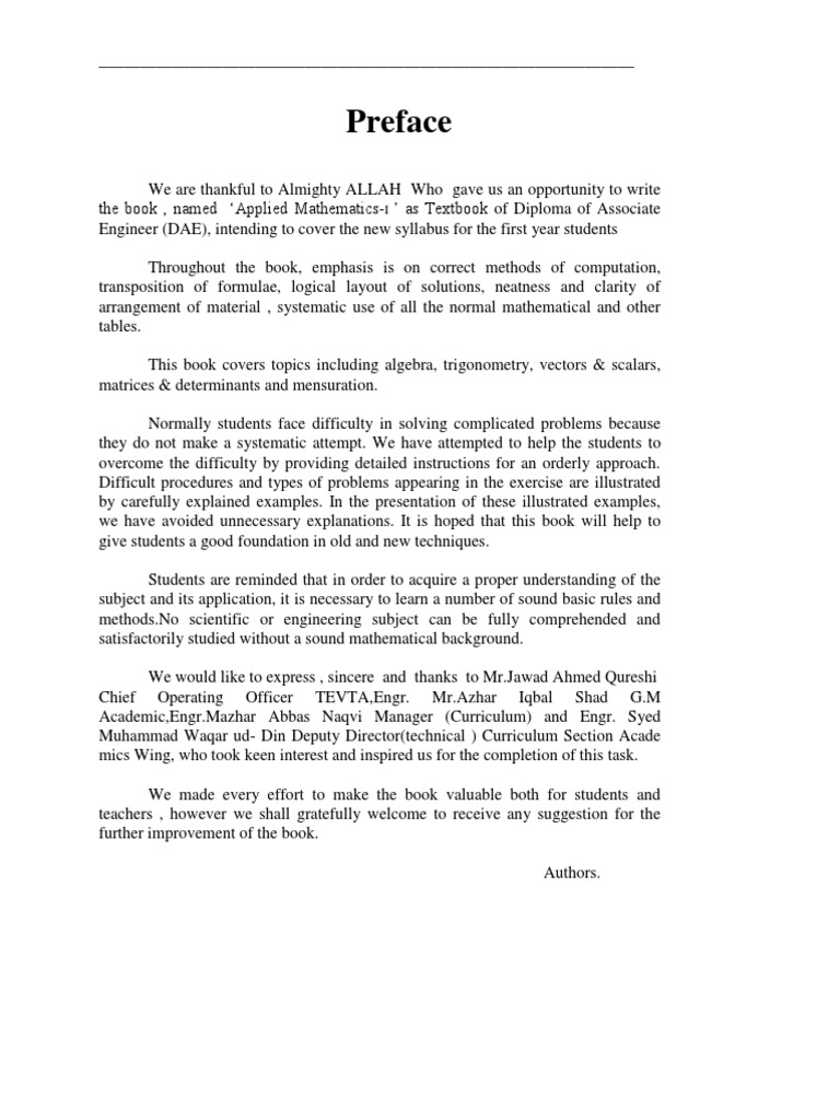 Applied Mathematics-I for DAE Students | PDF | Area | Vector Space