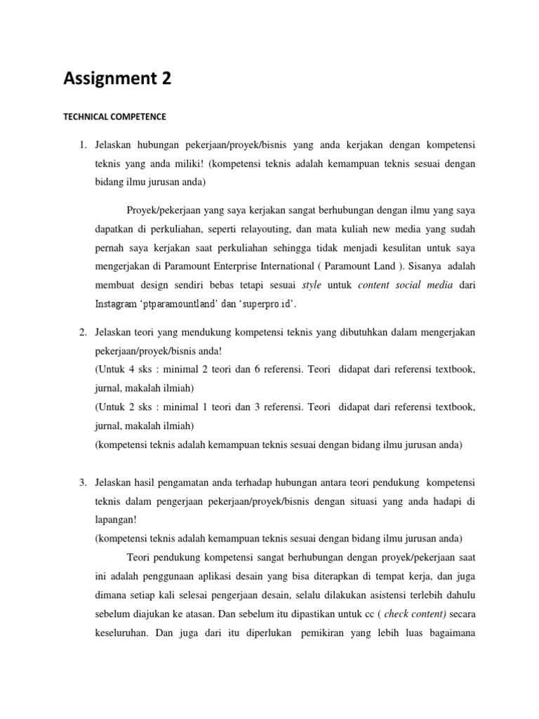 Assignment Bulan 2 - IN CS RS EN | PDF