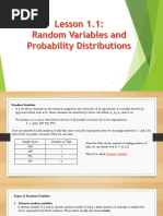 Stat Q3 WK1 Las1 | PDF | Probability Distribution | Random Variable